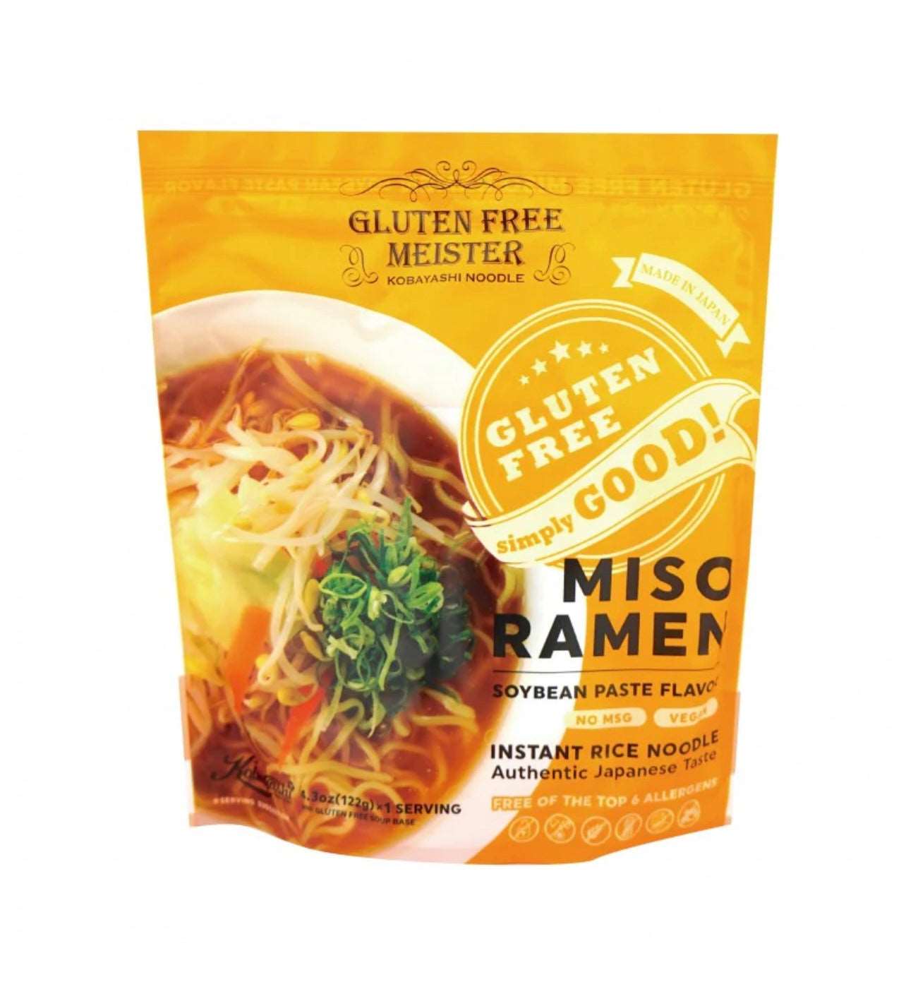 小林生麵 無麩質即食麵 (味噌湯)[122g] – Botanica HK Limited